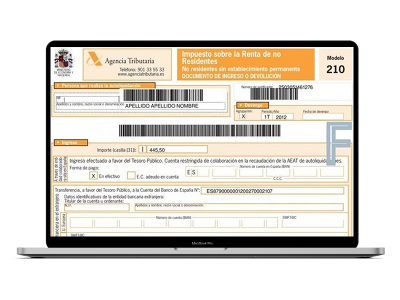 Instrucciones del modelo 210: tributación de no residentes | LexATR
